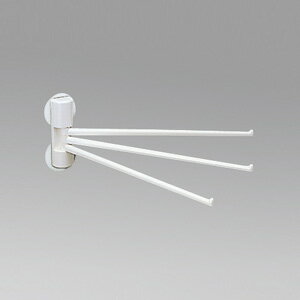 シンプルに使えるふきん掛け ●3本掛けでキッチンをシンプルに整理整頓できます。 ■取付方法：吸盤（補助板付）　 ■荷重：1本につき200g　 サイズ：約　幅34×奥行3.5×高さ13cm 材質：本体／スチール樹脂 吸盤／塩化ビニル樹脂