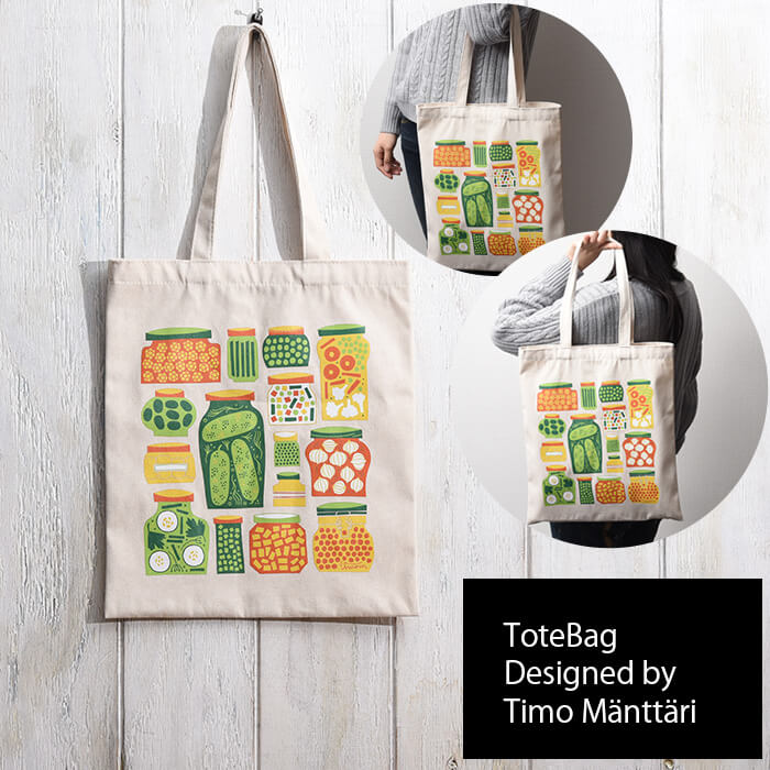 フィンランドの有名グラフィックデザイナー「ティモ・マンッタリ」にこのトートバッグだけのイラストを描き下ろしていただきました。 A4サイズのノートやバインダーを入れても余裕でゆったりと収納できるので通勤・通学用のバッグとしても ショッピングに...