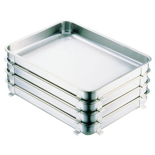 【仕様】サイズ表示：6枚取間口×奥行×高さ：480mm×340mm×45mm質量：1.030kg※蓋はのIKD18-8抗菌角バット蓋をご使用ください。　※抗菌加工サイズ違いはこちら8枚取10枚取