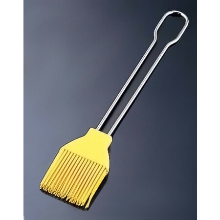 【仕様】幅×全長：45mm×220mm質量：0.038kg材質：柄/ステンレス鋼 ブラシ/シリコン樹脂　耐熱温度：300℃　耐冷温度：-40℃　●従来のナイロン製や馬毛製等の料理用ハケと違い、毛抜けが無く、根元までしっかり中性洗剤で洗えます...