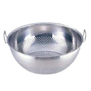 【仕様】内径：55cm外径×高さ：575mm×225mmパンチングシリーズの特長●ほつれがなく針金が折れて、食品に混入する心配がない。●カスがつまりにくく、水だけで汚れが取れるので洗いやすい。　パンチング穴径：側面直径3mm、底面直径4mm...