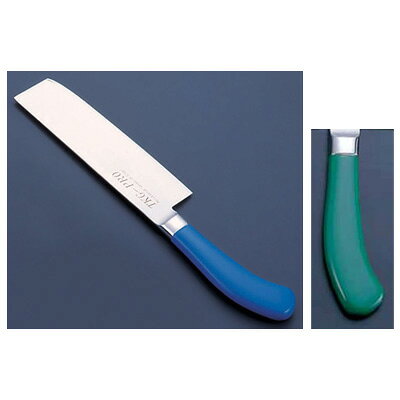 【仕様】サイズ：18cm全長：304mm質量：180g背厚：2.0mmハンドルのカラーは6色あり、肉類、魚貝類、野菜、果実、パン類、加工済食品など食品別に利用できるので衛生管理に最適です。 ※庖丁の表示サイズは、すべて刃渡り寸法となっており...