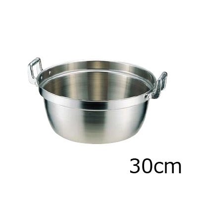 サイズ：　（内径）30cm　（外径）313mm×（深さ）135mm容量：7.6L質量：1.8kg底板厚：2.0mm底径：210mm