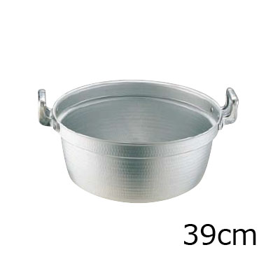 サイズ：　（内径）39cm　（外径）395mm×（深さ）175mm容量：16.0L質量：2.6kg底板厚：1.0mm底径：270mm
