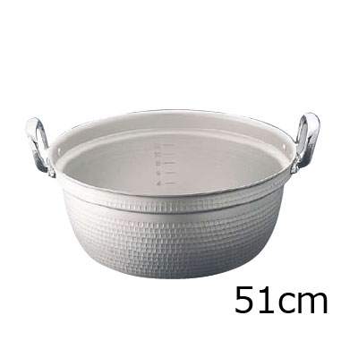 サイズ：　（内径）51cm　（外径）530mm×（深さ）200mm容量：34.4L質量：4.7kg板厚：3.5mm