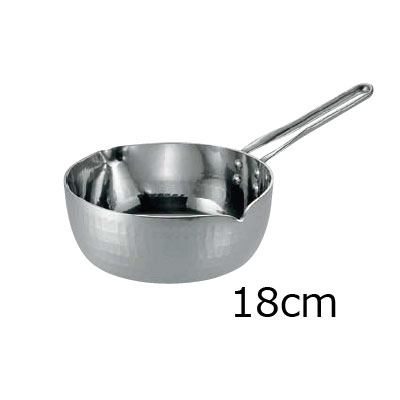 サイズ：　（内径）18cm　（内径）185mm×（深さ）72mm容量：1.7L質量：560g底径：140mm板厚：2.6mm