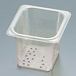 【仕様】GN規格×深さ：1/6× 176mm適合ホットパン：1/6×100キャンブロ コランダーホットパン　※アメリカ　※食器洗浄機可能　※電子レンジ使用可能　コランダーホットパンを使えば汁や湿気を素早くとります。食品の鮮度を維持保存するの...