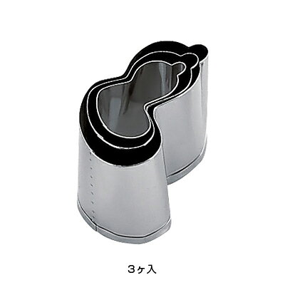 【仕様】 規格：ひねり瓢箪 サイズ：3個セット 質量:0.08kg 抜型季節の中の花景色を器に盛り込んで・・・・・夢咲く料理に旬の形を演じます。 ※抜型、各種特註承ります。 ※手造りの為、サイズに若干の違いがある場合がございます。