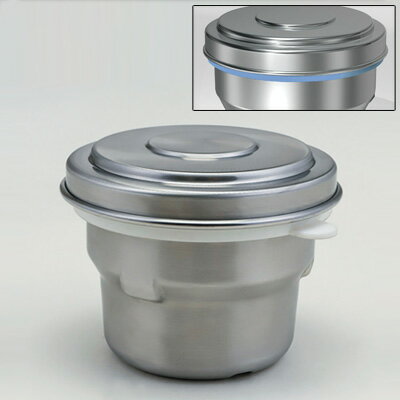 【仕様】 外径：112mm 高さ：86mm 容量：0.4L（蓄冷材使用時0.25） ●シリコン製の内蓋の色で内容物を識別できます。 ●フタなしで2段重ねた場合の高さ127（1段あたり＋41） ●特殊断熱材入