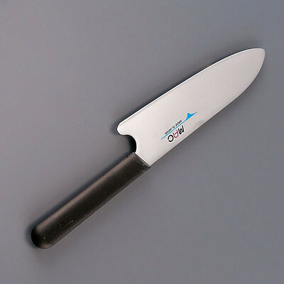 【仕様】 規格：14cm 全長：250mm 質量：60g 背厚：1.5mm 材質：刃/クローム・モリブデン鋼 柄/エラストマー樹脂 ●ビックリするほど軽くて、小振りで扱いやすい庖丁です。
