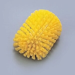 【仕様】 メーカー品番：40041 色：イエロー 幅×奥行：120×70mm 毛長：40mm CARLISLE BRUSH カーライルブラシ ※アメリカ製 材質:ハードポリエステル毛耐熱温度:130℃ ●寸胴など曲面の多い機器の洗浄に最適な...