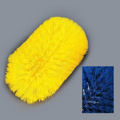 【仕様】 メーカー品番：41177 カラー：ブルー 幅×奥行：152×267mm 毛長：40mm ポリエステル毛 耐熱温度:130℃ ●寸胴など曲面の多い機器の洗浄に最適なフレアーヘッド デザイン。上下、左右、前方のあらゆる面をスピーディー...