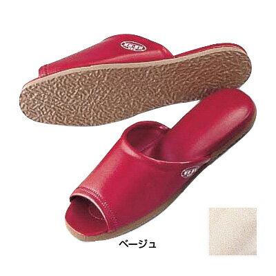 【仕様】 メーカー品番：SSK-5223 色：ベージュ サイズ：L 寸法：26.0～27.0cm ホテル・旅館・病院・医院・学校・ゴルフ場・各種施設等で ●天然ゴム入スポンジ底 ●アキレス抗菌レザレット素材 ●屋内専用 ●抗菌・防臭加工 ※...