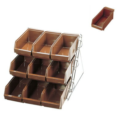 【仕様】 色：ブラウン 幅×奥行×高さ：405×550×360mm SA 18-8 スタンダード オーガナイザー本体クロームメッキ仕上げ ※別売りの【EOC21】アクリル製オーガナイザー用蓋が ご使用できます。