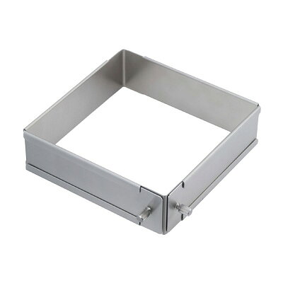 【仕様】 メーカー品番：PUZ-01 規格：大 使用可能サイズ：160～300×160～300×H50mm ●ケーキの種類に合わせてサイズが調節できる、スライド式の伸縮自在焼き型です。 ●ネジをゆるめて分解ができコンパクトに収納できます。 ...