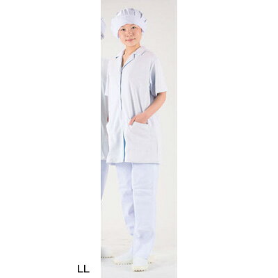 【仕様】 メーカー品番:NR-432 サイズ:LL 着丈:78cm 肩巾:41cm 胸囲:112cm 半袖:23cm テクノファインコートの特長 ●スナップボタン ボタンはすべてスナップボタンを採用。 欠落による異物混入を防止します。 ●軽...