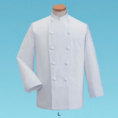 【仕様】 メーカー品番:KD-418 サイズ:L 着丈:74cm 肩巾:46cm 胸囲:110cm 長袖:58cm ポリエステル65%+綿35%オックス/軽量素材