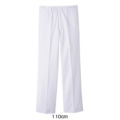 【仕様】 メーカー品番：TC-430 サイズ：110cm 総丈：105cm 股下：74cm ポリエステル65%+綿35%/ツイル前ファスナー両脇スラッシュ、右後片玉縁ポケット