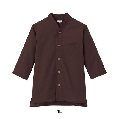 【仕様】 メーカー品番：JT-1256 サイズ：4L 着丈：76cm 肩巾：54cm 胸囲：130cm 袖丈：48cm ポリエステル80%+綿20%/絣