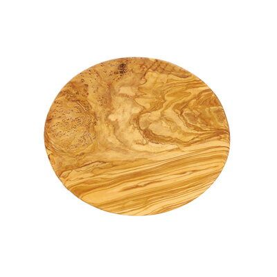 【仕様】 直径×高さ：約230×8mm ●オリーブウッドは大変堅く、木目の模様も一つとして同じ物がありません。抗菌作用もあり衛生的です。 ●丈夫でキズがつきにくいカッティングボードです。そのままトレイとしてもお使いいただけます。 ※天然オリ...