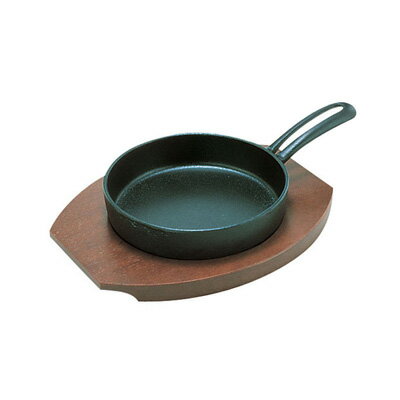 【仕様】 外寸：140mm 内寸×高さ：135×26mm 質量：750g (木台)幅×奥行：220×180mm ※ステーキ皿のサイズ表示は鉄板の外寸法になります。 ※電磁調理器100V