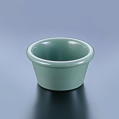 【仕様】 色：グリーン 外径×高さ：84×45mm 容量：約113c.c. ジェスナー ラメキンシリーズ メラミン:硬く、耐熱性に優れ、食物を引き立てる形や色、模様を自由に表現できる材質です。(耐熱98℃) ※アメリカ製 ※洗浄器対応