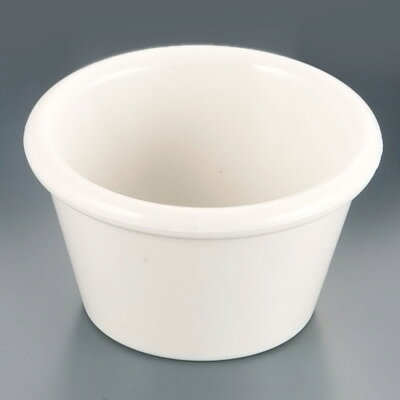 【仕様】 色：ボーン 外径×高さ：97×45mm 容量：約170c.c. ジェスナー ラメキンシリーズ メラミン:硬く、耐熱性に優れ、食物を引き立てる形や色、模様を自由に表現できる材質です。(耐熱98℃) ※アメリカ製 ※洗浄器対応