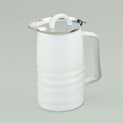 【仕様】 容量：0.75L 幅×奥行×高さ：95×145×185mm カラー：ホワイト 蓋・内容器:18-8ステンレス 樹脂部分:ポリプロピレン 耐熱温度:110度