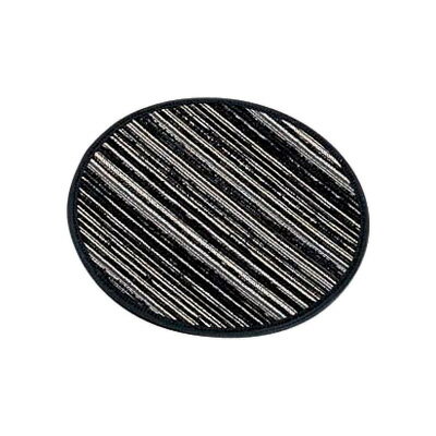 【仕様】 色：ブラック 外径：150mm ●ポリエステル50% アクリル50% ●両面仕様タイプ ●水洗いOK