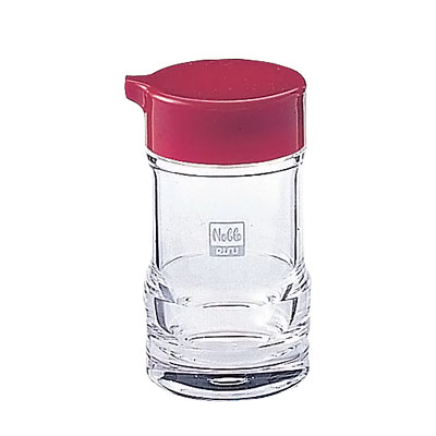 【仕様】 カラー：赤 直径×高さ：61×113mm 容量：150c.c. 質量：140g ノーブルシリーズ 材質:メタクリル樹脂 耐熱：70℃