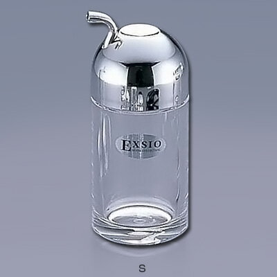 【仕様】 メーカー品番：EX-1 サイズ：S 直径×高さ：56×94mm 容量：80c.c. EXSIO エクシオシリーズ(耐熱:70℃) 材質:本体/メタクリル樹脂、フタ/ABS樹脂(メッキ) パイプ/ステンレス、パッキン/シリコン樹脂