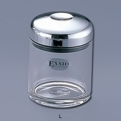 【仕様】 メーカー品番：EX-9 サイズ：L 直径×高さ：74×130mm EXSIO エクシオシリーズ(耐熱:70℃) 材質:本体/メタクリル樹脂、フタ/ABS樹脂(メッキ) 中ブタ/EVA樹脂