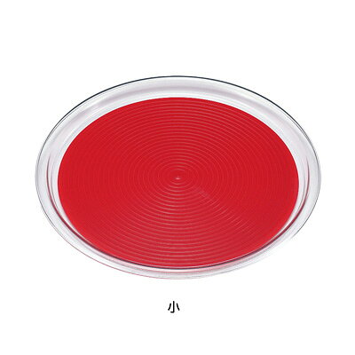 【仕様】 サイズ：10インチ(小) カラー：レッド 直径×高さ：230×17mm 有効内寸：185mm 材質:トレー/メタクリル樹脂(耐熱80℃) マット/EVA樹脂(耐熱70℃)