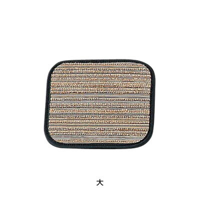 【仕様】 形：角 サイズ：大 カラー：ブラウン 幅×奥行：100×100mm ●ポリエステル50%、アクリル50% ●両面仕様タイプ ●水洗いOK