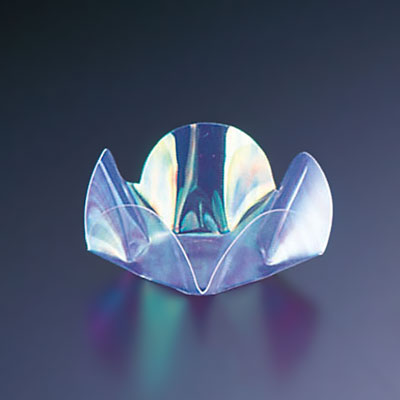 【仕様】 サイズ(入数)：特大( 50枚入) 外径(底径)×高さ：直径110(直径80)×H40mm 質量：0.14kg ※材質:オーロラフィルム+テットフィルムのはりあわせ。 ※入数