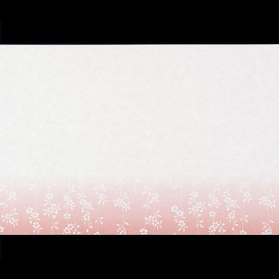【仕様】 メーカー品番：SAK-05 幅×奥行：390×264mm 高級和紙に季節感あふれる模様を施した彩り華やかな尺三まっとシリーズ ●無蛍光和紙を使用しております。