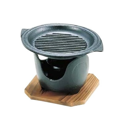 【仕様】 (皿)外径×高さ：150×15mm (コンロ)外径×高さ：120×85mm 質量：1.6kg