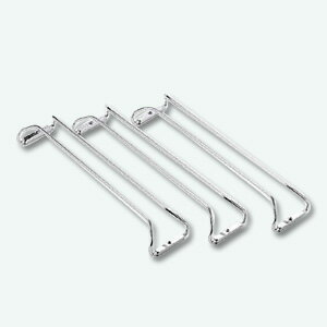 【仕様】 色：シルバー 材質：真鍮下地クロームメッキ仕上 幅×奥行×高さ：400×90×60mm レール内幅：42mm ●ネジ付