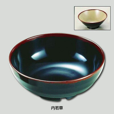 【仕様】 メーカー品番：AN-72 色：内若草(G) 直径×高さ：229×91mm 容量：2000c.c. メラミン「長次郎窯」シリーズ ※洗浄器対応