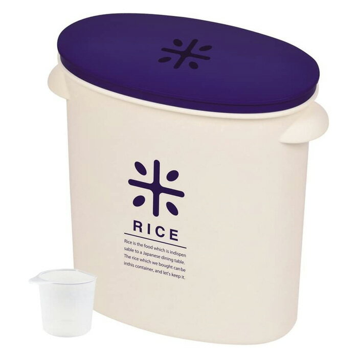 5kgの米袋がピッタリ入るのでスッキリと収納できる お米の計量に便利な、無洗米も計れる計量カップ付 サイズ：15.49×30.99×32cm 重量：620g 素材:本体・ふた:ポリプロピレン(耐熱温度100度、耐冷温度-20度)/計量カップ...