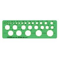 穴サイズ:径1~21mm(28穴)サイズ:縦60×横180×厚1mm規格:円定規材質:耐衝撃性アクリル ■メーカー希望小売価格はメーカーカタログに基づいて掲載しています