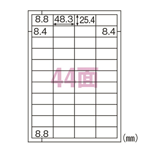 規格:A4判44面1片寸法:縦25.4×横48.3mm紙種:上質紙総紙厚:0.15mm ■メーカー希望小売価格はメーカーカタログに基づいて掲載しています