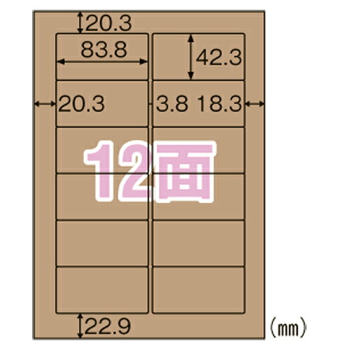 規格:A4判12面1片寸法:縦42.3×横83.8mm紙種:クラフト紙総紙厚:0.22mm ■メーカー希望小売価格はメーカーカタログに基づいて掲載しています