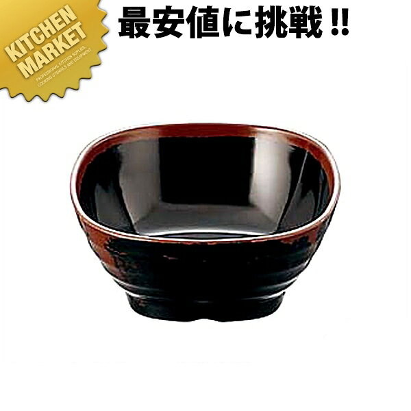 【業務用厨房機器のキッチンマーケット】長次郎窯 角小鉢 [黒AN-50B]規格 : [黒AN-50B]外寸 縦 横 高さ 容量 : 112×112×H50mm　280cc材質 : メラミン樹脂素朴な風合耐熱温度:120℃　電子レンジ:使用不...