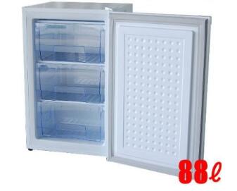 　新品・送料無料！ 冷凍ストッカー【TBUF-88-RH】 外形寸法 W526×D571×H831 消費電力100V 130W/135W(50/60㎐) フードケース 3段 定格内容積 88L 製品重量 29kg 収納しやすい。アップライト...