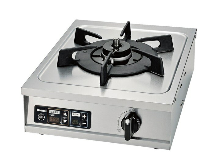 この商品のバリエーション 1口ガスコンロ　RSB−10T　LP 1口ガスコンロ　RSB−10T　13A1口ガスコンロ　RSB−10T　13A ガス接続口：Φ9.5ガス用ゴム管。ガス消費量：4.2kW　立消え安全装置付。調理油加熱防止装着付。...