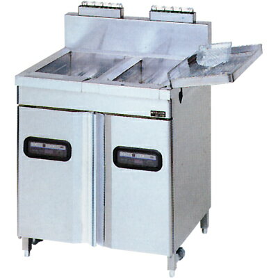 　新品・送料無料！ マルゼン製　ガスフライヤー　MXF-076WBレギュラータイプ 製品仕様一覧表 ■型式 MXF-076WB(二槽式） ■ガス消費量 都市ガス：15.1kW(13,000kccal/h)　 ■外寸(mm) W700×D60...