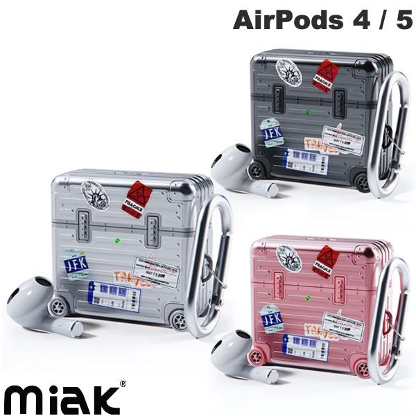 ●気になる商品miak 「キャリーケース」は細部にまでこだわったスーツケースデザインがユニークなAirPods 4専用ケースです。軟質のTPUと硬質なポリカーボネートの二重構造でしっかり保護、持ち運びに便利なカラビナも付属します。■ ユニー...