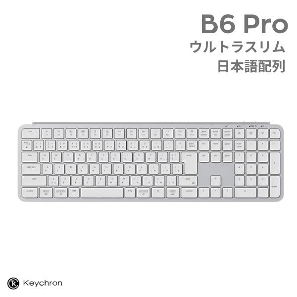 ご注意ください一部の画像にUS配列の画像を使用しております。本製品はJIS配列ですのでご注意ください。※ カナありとカナなしがございます。ご購入の際はご注意ください。●気になる商品Keychron B6 Pro ウルトラスリム ワイヤレスキ...