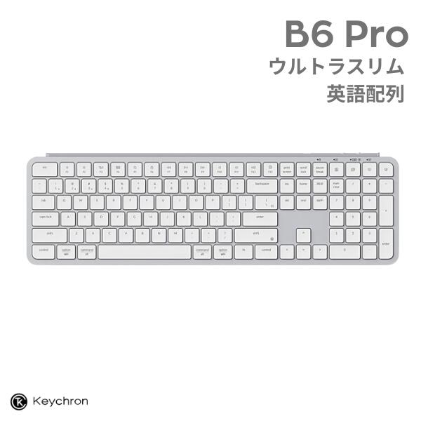 ●気になる商品Keychron B6 Pro ウルトラスリム ワイヤレスキーボードKeychron B6 Proは、シザースイッチを採用し、軽量、超薄型、フルサイズのワイヤレスキーボードで、1,200時間の長時間駆動を実現。2.4GHzワイ...